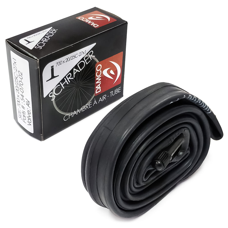 Damco 700c x 20/25c Schrader Valve Inner Tube – 360 Bikes 'n Boards